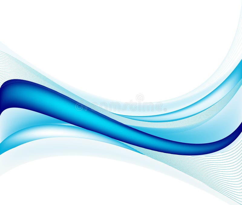 Blue Wavy Abstract Background Stock Vector - Illustration of vertical ...