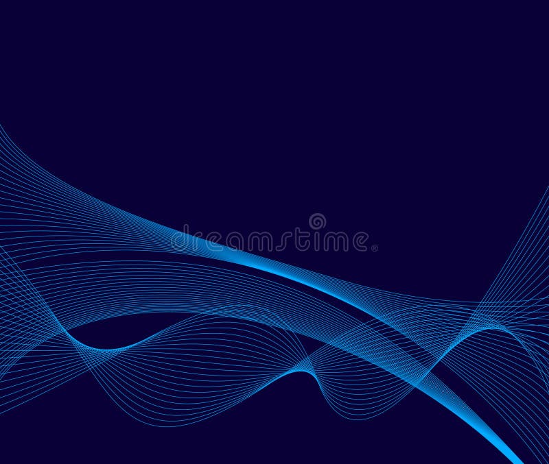Blue Wavy Abstract Background Picture. Image: 6300839