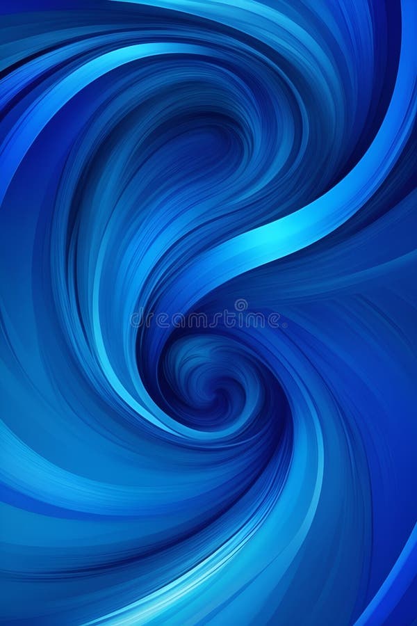 Blue Waves Abstract Background, Vertical Composition Stock Illustration ...