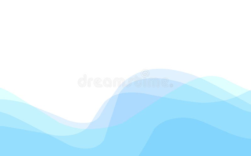 Blue Wavy Gradient Background, Simple Color Background Stock ...