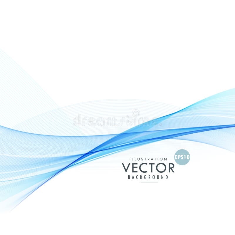 Blue Wavy Line Background Design Stock Vector - Illustration of ...
