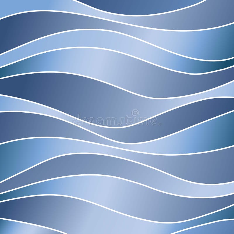 Blue Wavy Line Stripe Gradient Background Pattern Stock Vector ...