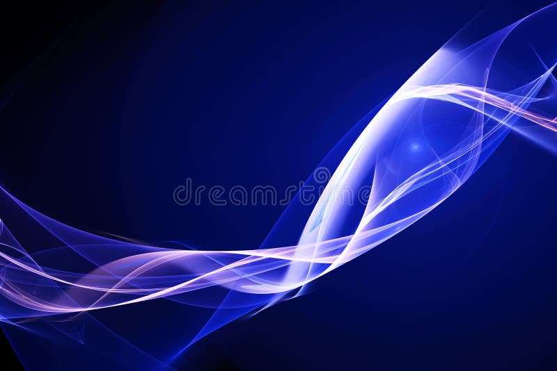 Blue wavy lines background stock illustration. Illustration of ...