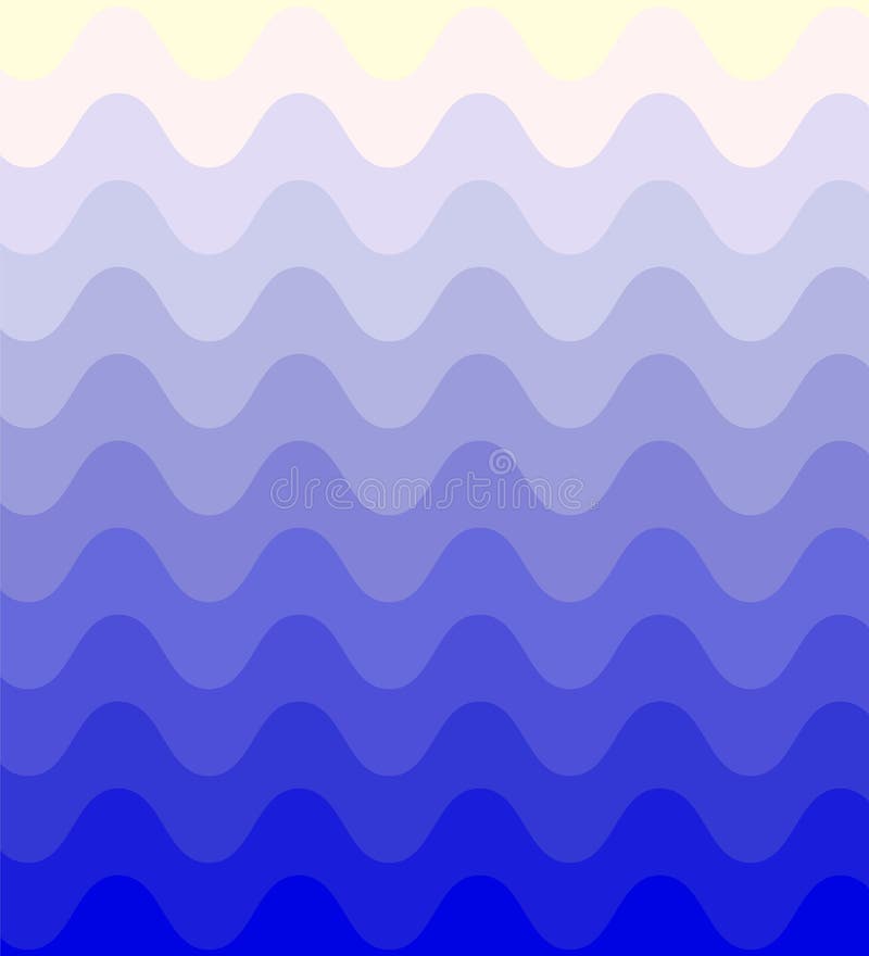 Blue Wavy Pattern Gently Shimmering from Dark To Light. Geometric ...