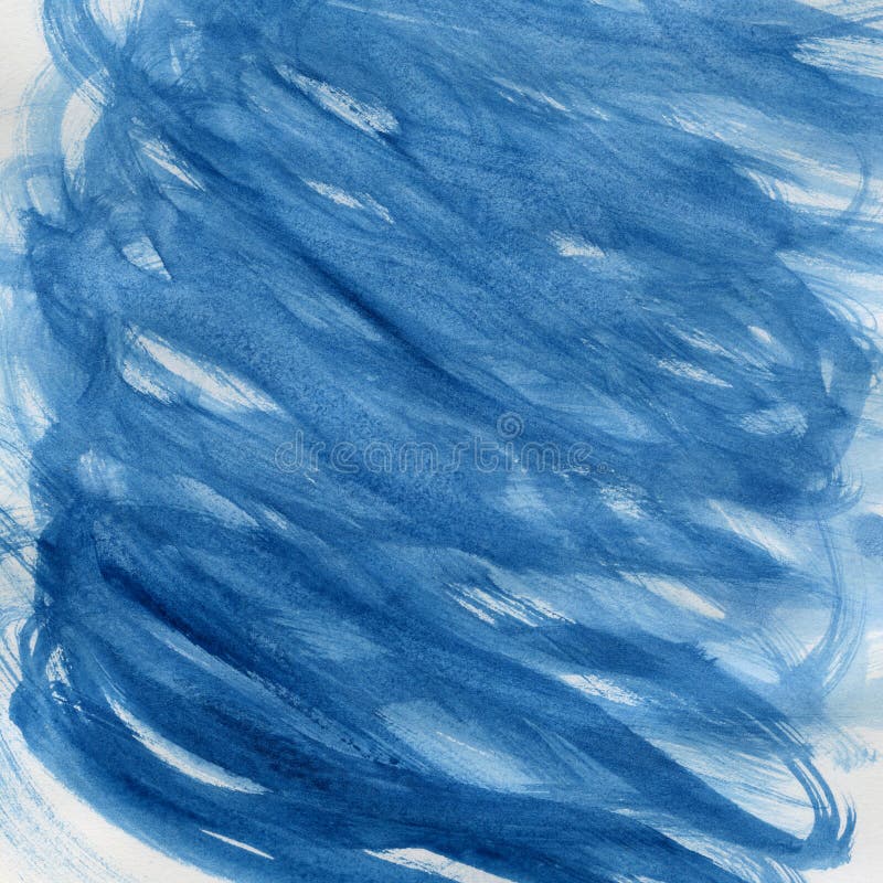 Blue Wavy Random Watercolor Background Stock Image - Image of texture ...