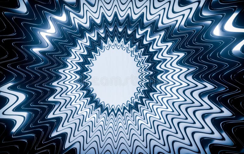 Blue Wavy Star Shape Background - 3D Illustration Stock Illustration ...