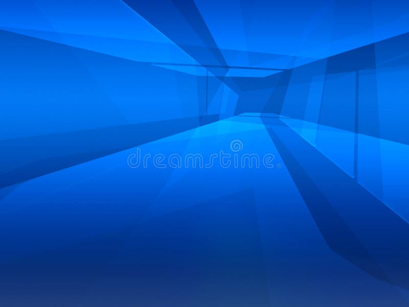 Virtual blue space stock illustration. Illustration of architecture ...