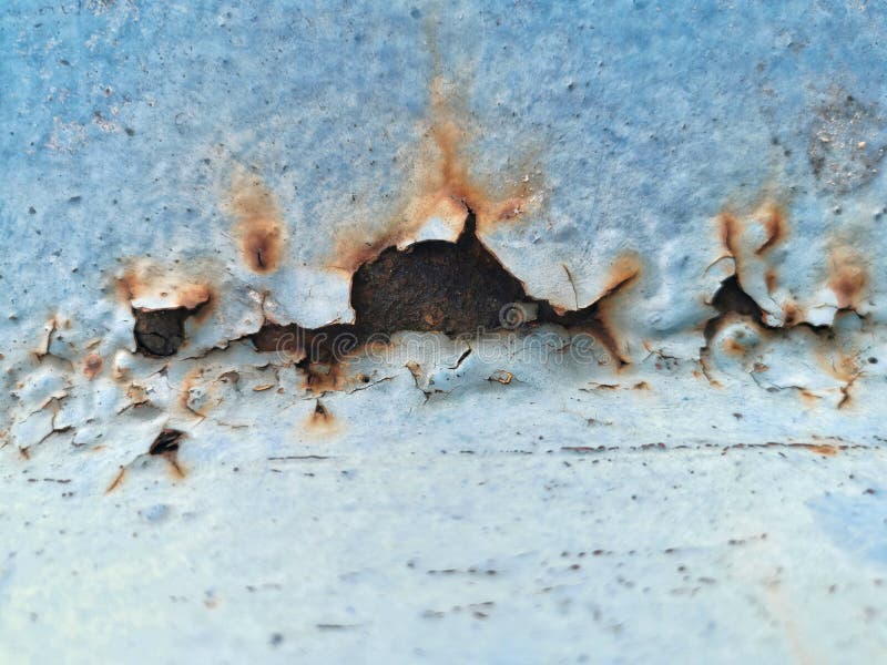Blue Weathered Metal Surface. Stock Photo - Image of damaged, marine ...
