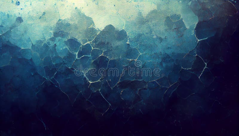 Blue Weathered Wall Texture with Cracked Paint Stock Illustration ...