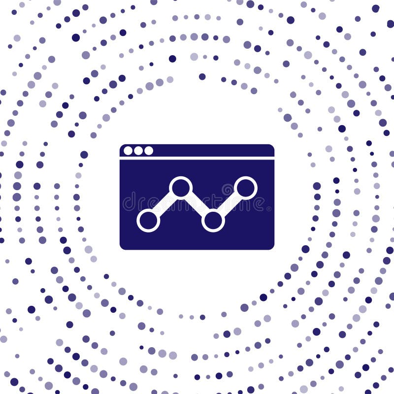 Blue Web Analytics Information and Development Website Statistic Icon ...