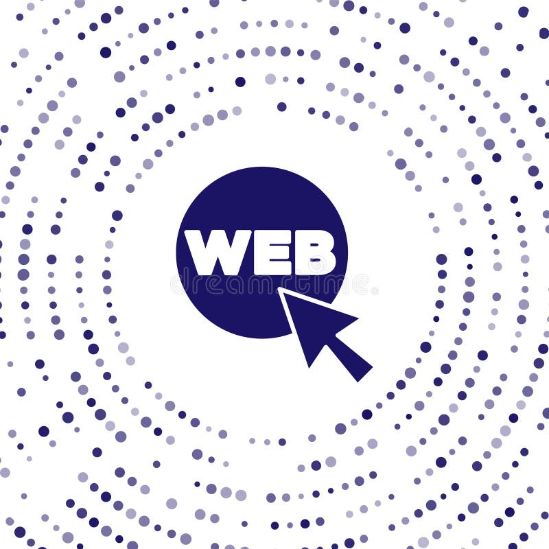 Blue Web and Graphic Design Icon Isolated on White Background. Creative ...