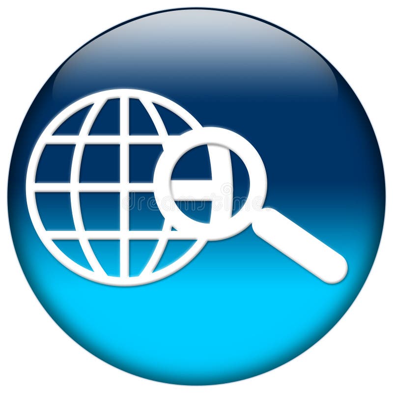 Blue Web Icon stock illustration. Illustration of white - 7844969