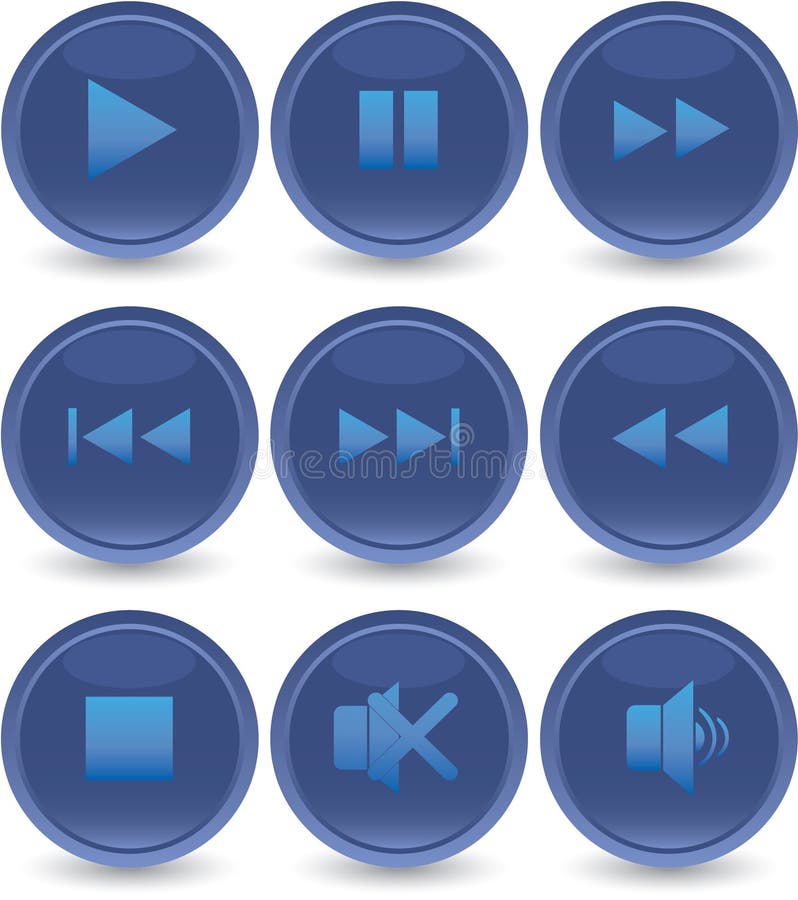 Game UI icons gui stock vector. Illustration of blue - 57881551