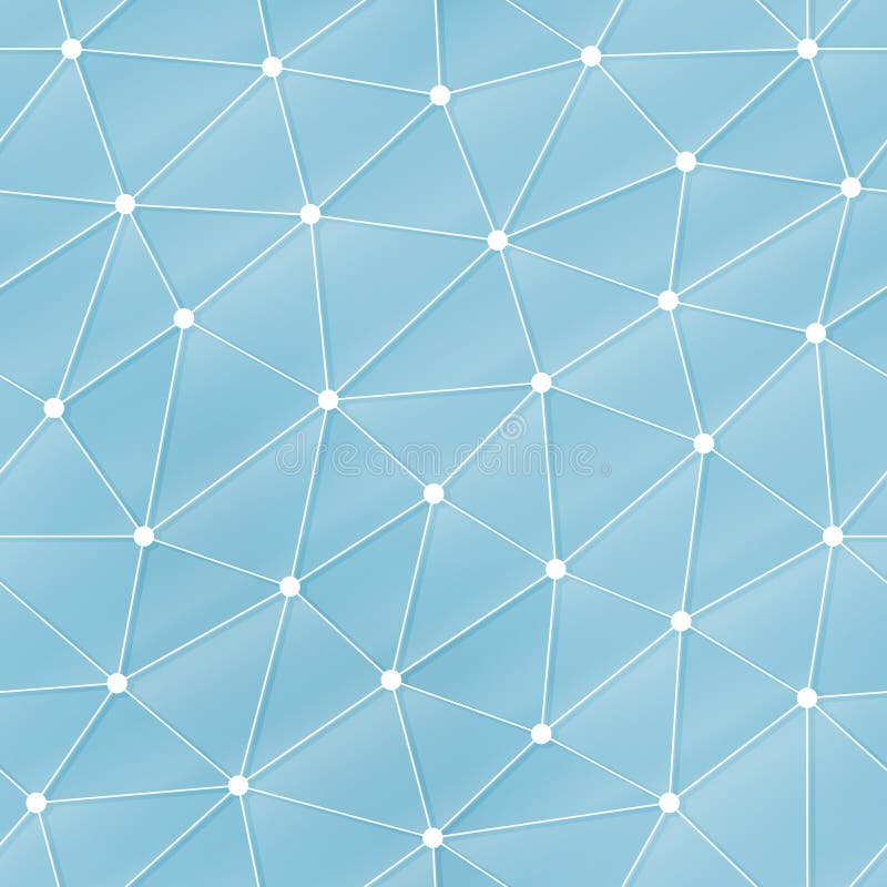 Blue Tech Square Seamless Pattern Stock Vector - Illustration of ...