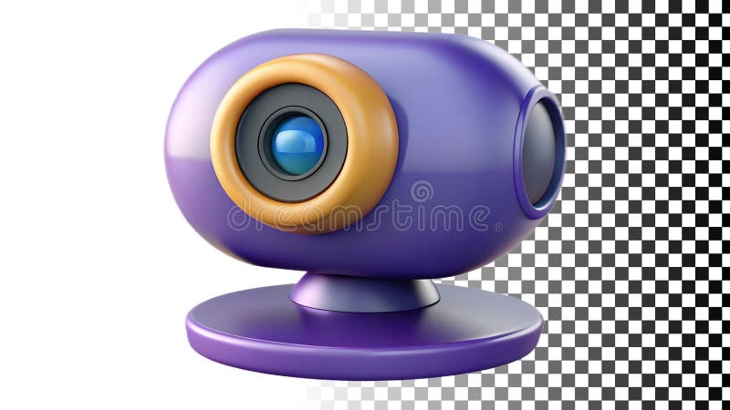 Blue Webcam for Video Conferencing and Online Communication Technology ...