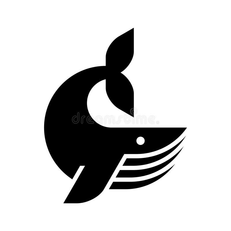 Blue Whale Logo stock vector. Illustration of ocean - 259970611