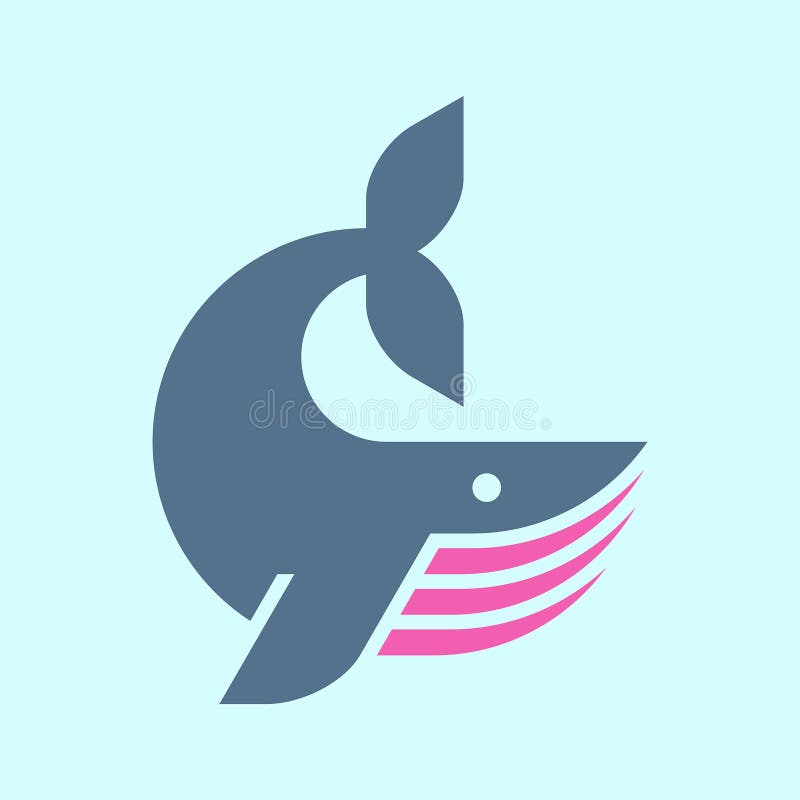 Blue Whale Logo stock illustration. Illustration of business - 259982899
