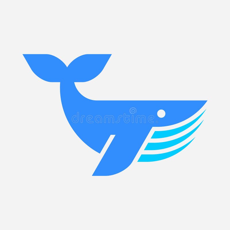 Blue Whale Logo stock vector. Illustration of wildlife - 259982902