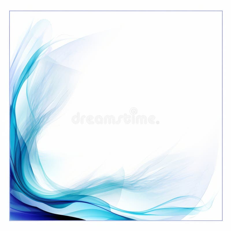 A Blue and White Abstract Background with a White Frame Stock ...