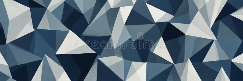 Blue and White Abstract Background with Random Geometric Triangle Ai ...