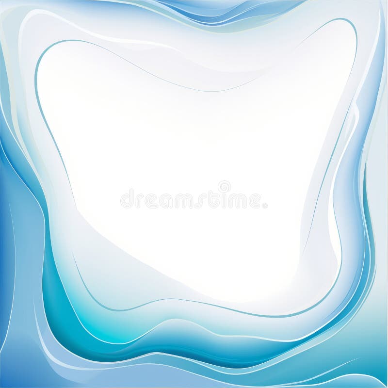 A Blue and White Abstract Background with a Wavy Shape Stock ...