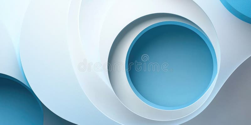 Blue and White Abstract Circles Stock Illustration - Illustration of ...