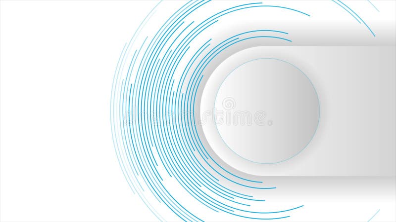 Blue White Abstract Geometric Tech Motion Background with Linear ...