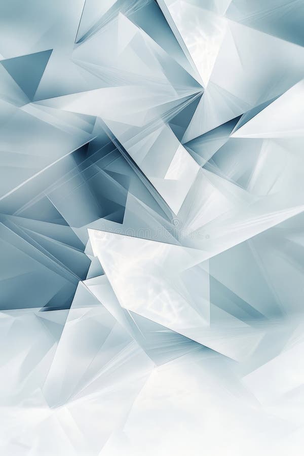 Blue and White Abstract Image with a Lot of Triangles Stock ...