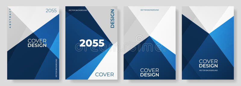 Blue and White Abstract Modern Posters or Vertical Background Vector ...