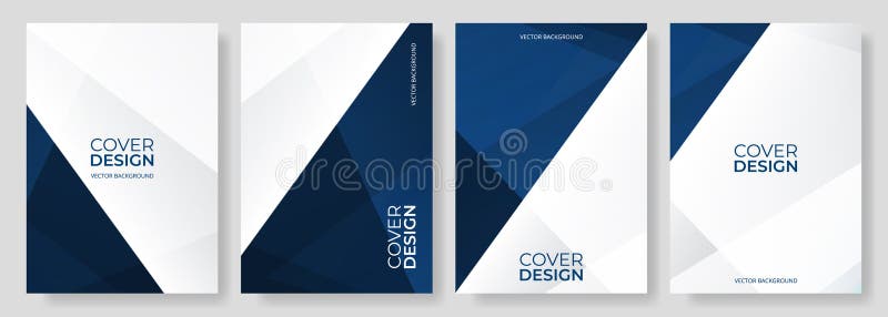 Blue and White Abstract Modern Posters or Vertical Background Vector ...