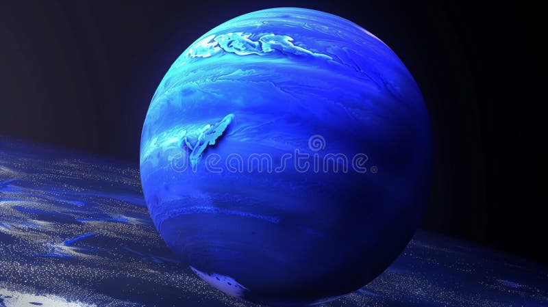 Blue and White Abstract Neptune Surface Texture Background Stock ...