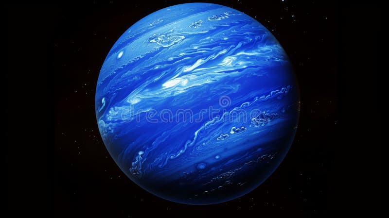 Blue and White Abstract Neptune Surface Texture Background Stock ...
