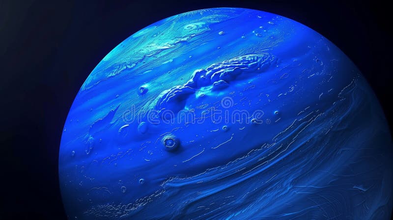 Texture with Neptune Planet Symbol in Square, Fanciful Background ...