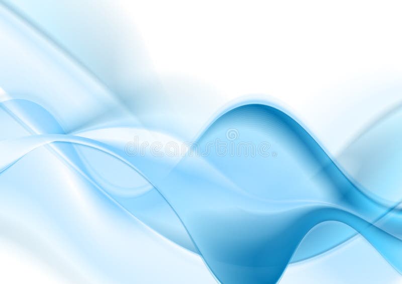 Blue and White Abstract Wavy Background Stock Vector - Illustration of ...