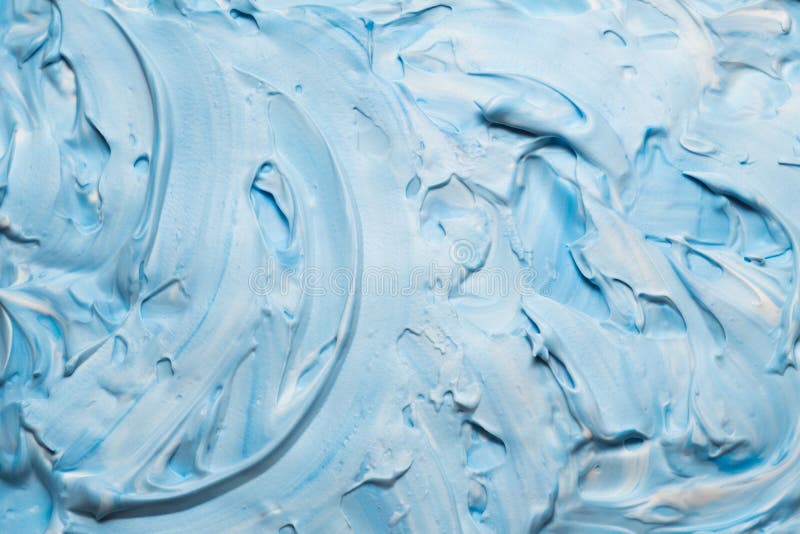 Blue White Acrylic Paint Background Tooth Paste Stock Image - Image of ...