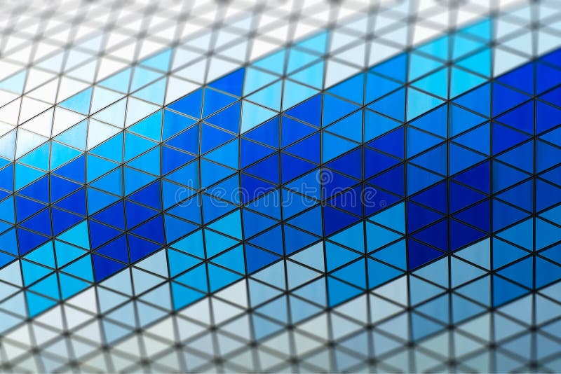 Blue & White Architecture Pattern with Dramatic Bokeh Stock Photo ...
