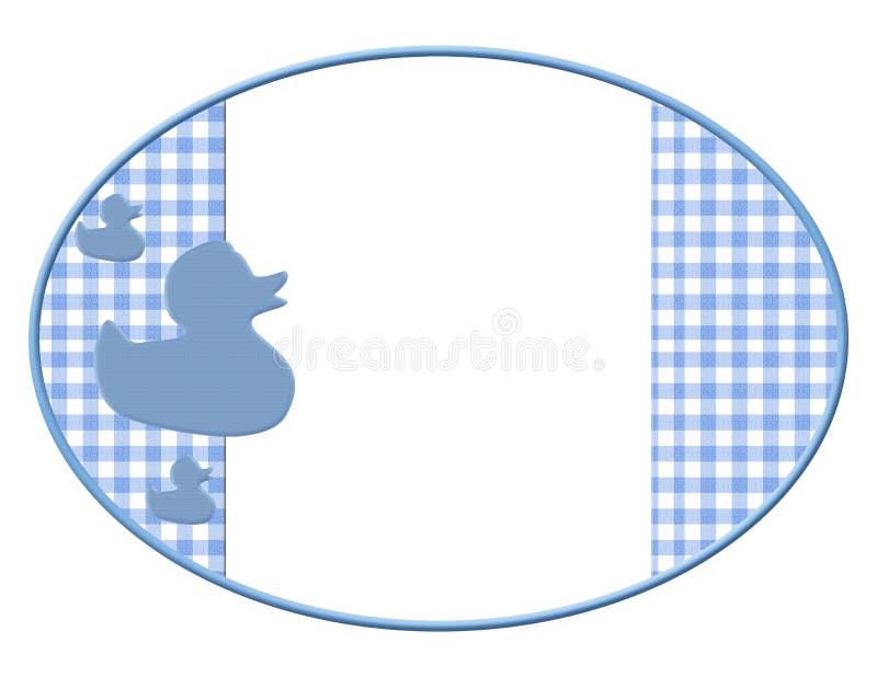 Blue and White Baby Frame for Your Message or Invitation Stock ...