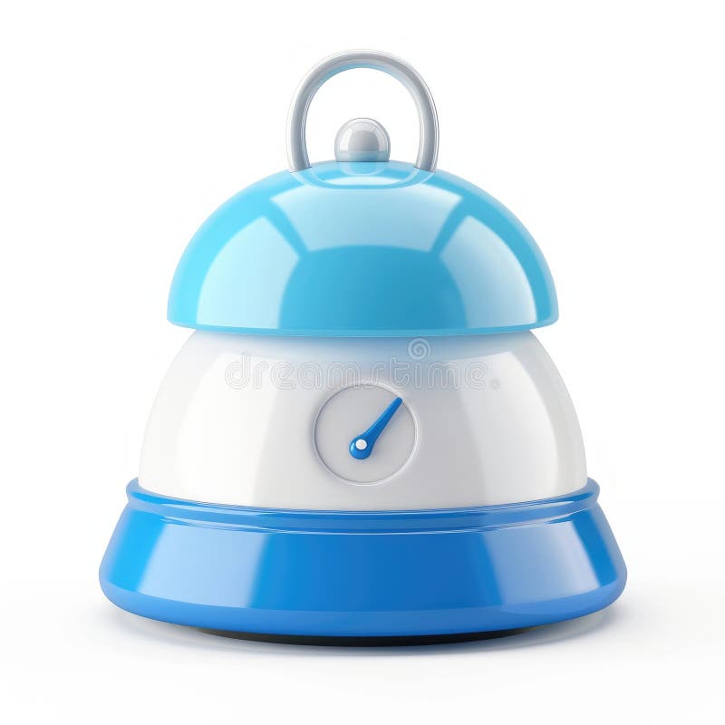 Stylish Blue and White Service Bell, Reception Desk Icon Stock ...