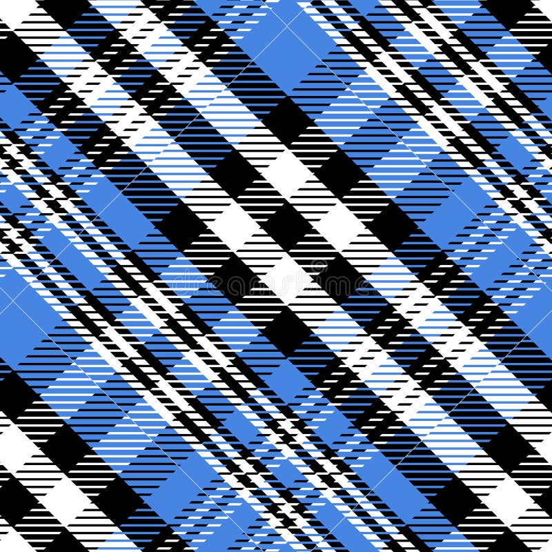 Blue, White and Black Checkered Pattern. Checkered Pattern Texture of ...