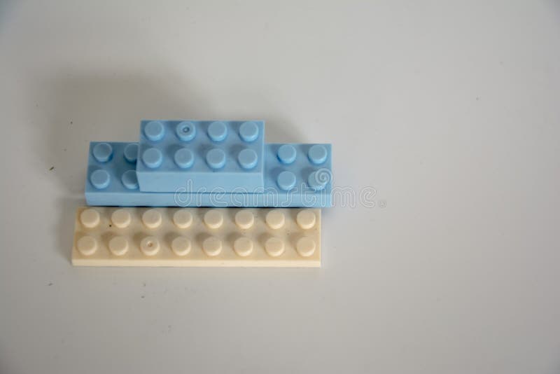 Blue and White Building Blocks Stock Image - Image of blue, toys: 83349891