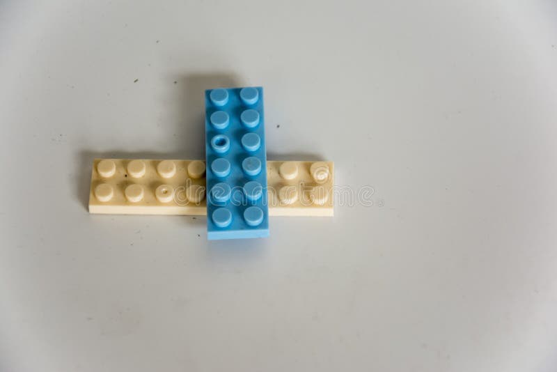 Blue and White Building Blocks Stock Photo - Image of objects, toys ...