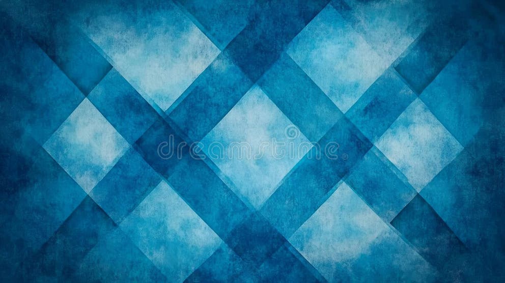 Blue and White Checkerboard with Watercolor Effect for Design ...