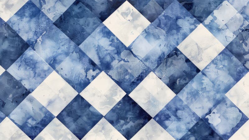 A Blue and White Checkered Background with a Diagonal Pattern, Suitable ...