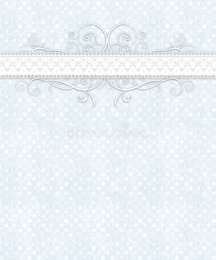 Blue White Checkered Pattern, Lace, Flourish Stock Illustration ...