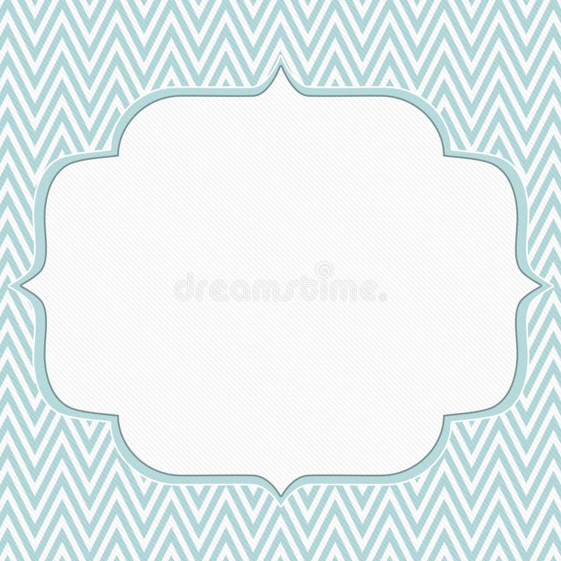 Blue and White Chevron Zigzag Frame Background Stock Illustration ...