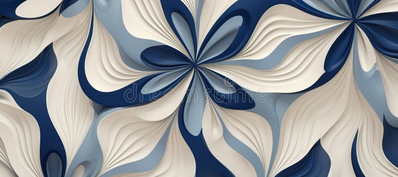Blue White Color Pattern Waves Texture Background Stock Illustration ...