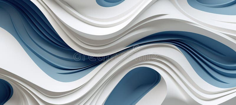 Blue White Color Pattern Waves Texture Background Stock Illustration ...