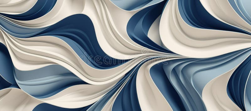 Blue White Color Pattern Waves Texture Background Stock Illustration ...