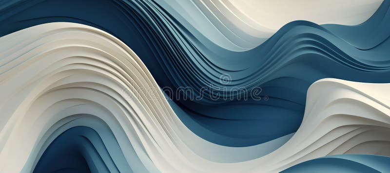 Blue White Color Pattern Waves Texture Background Stock Illustration ...