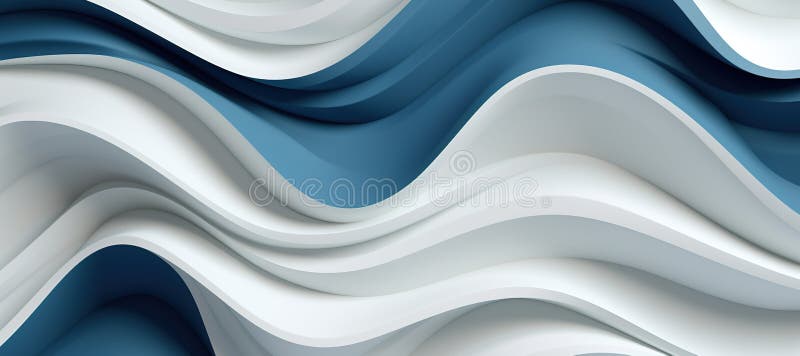 Blue White Color Pattern Waves Texture Background Stock Illustration ...